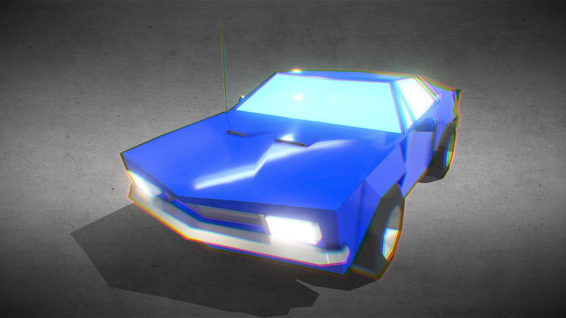 Low Poly Stylized Muscle Car - 3D model by Skywolf Game Studios ...