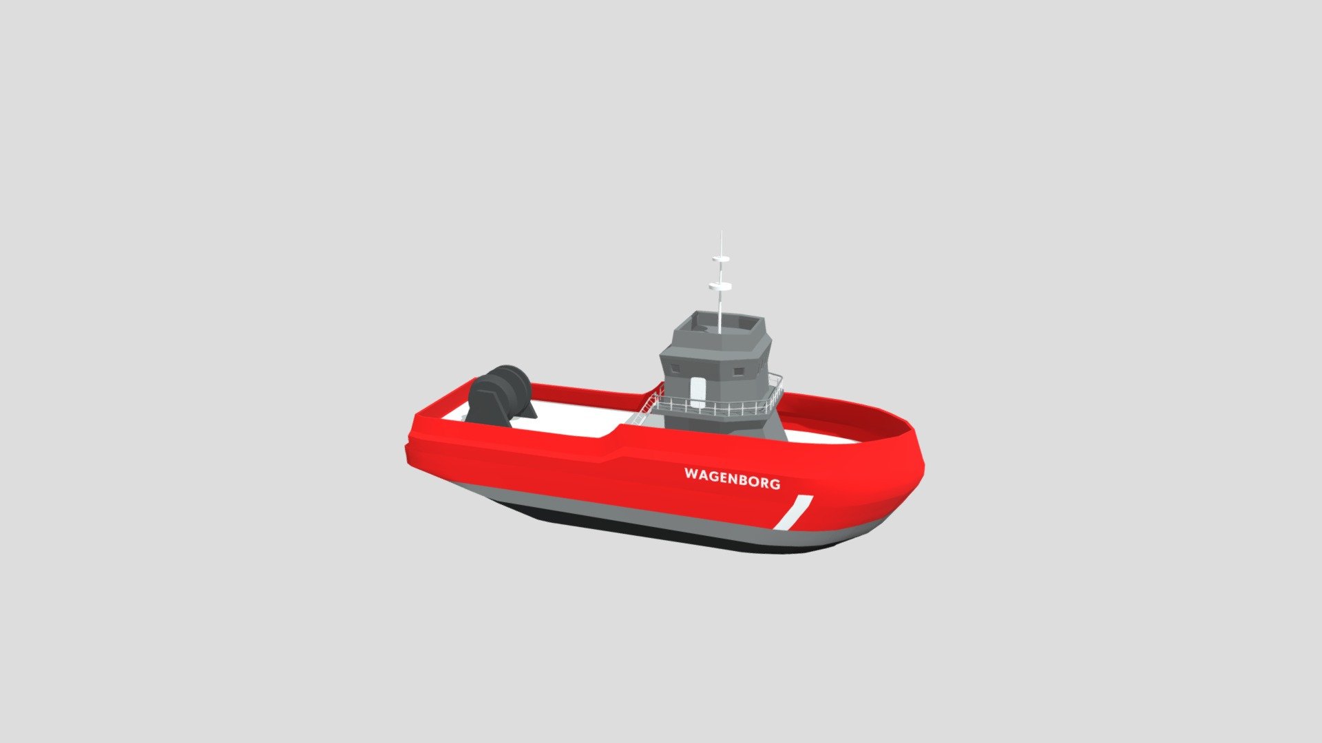 Tugboat - 3D model by Kslomnicki [30d1b9d] - Sketchfab
