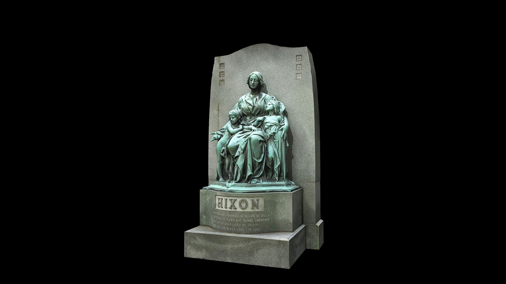 Hixon Monument, Oak Grove Cemetery - 3D model by danderson4 [30d2b4e ...