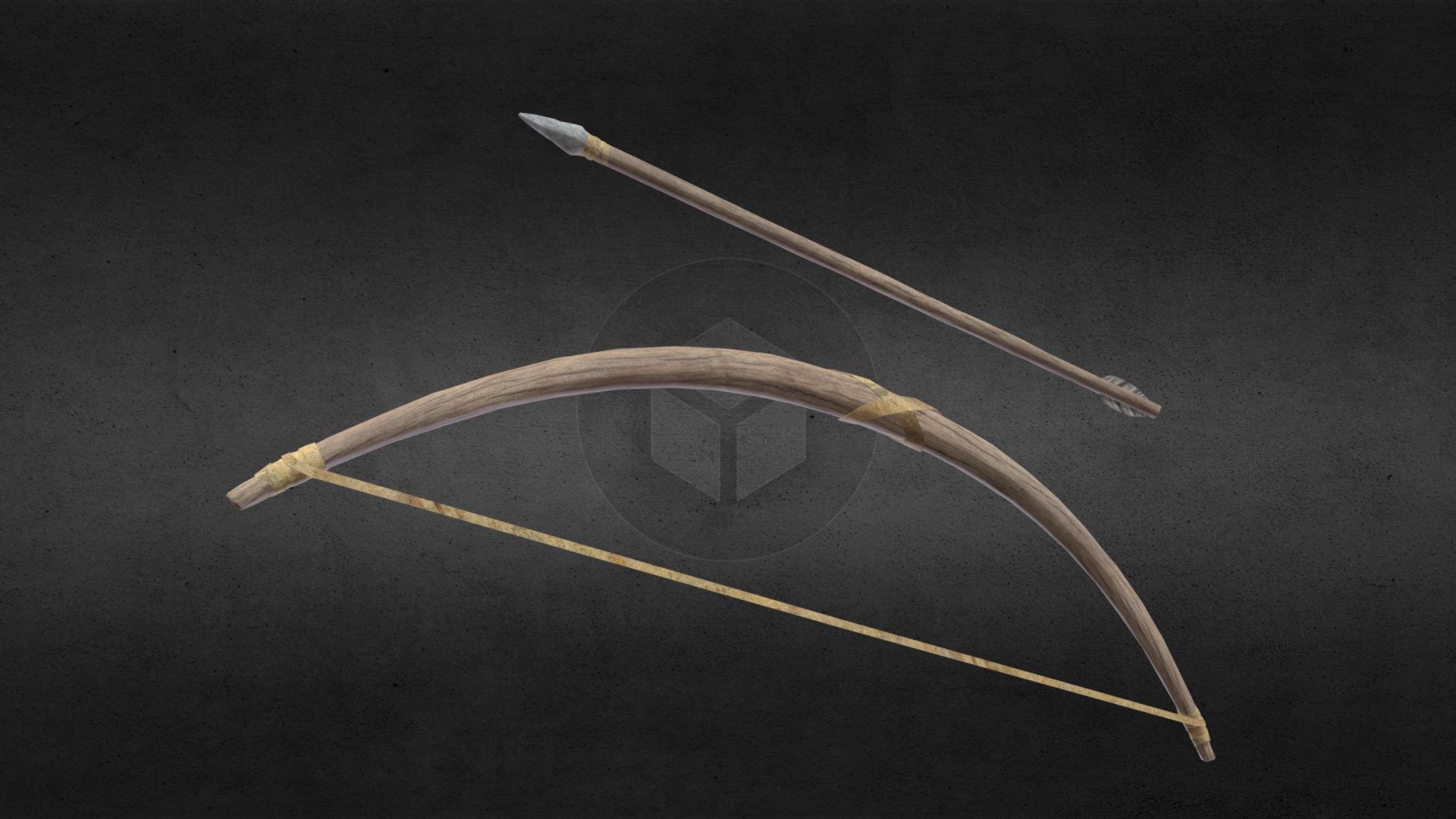 Bow and Arrow - 3D model by improvekz [30d3a4c] - Sketchfab