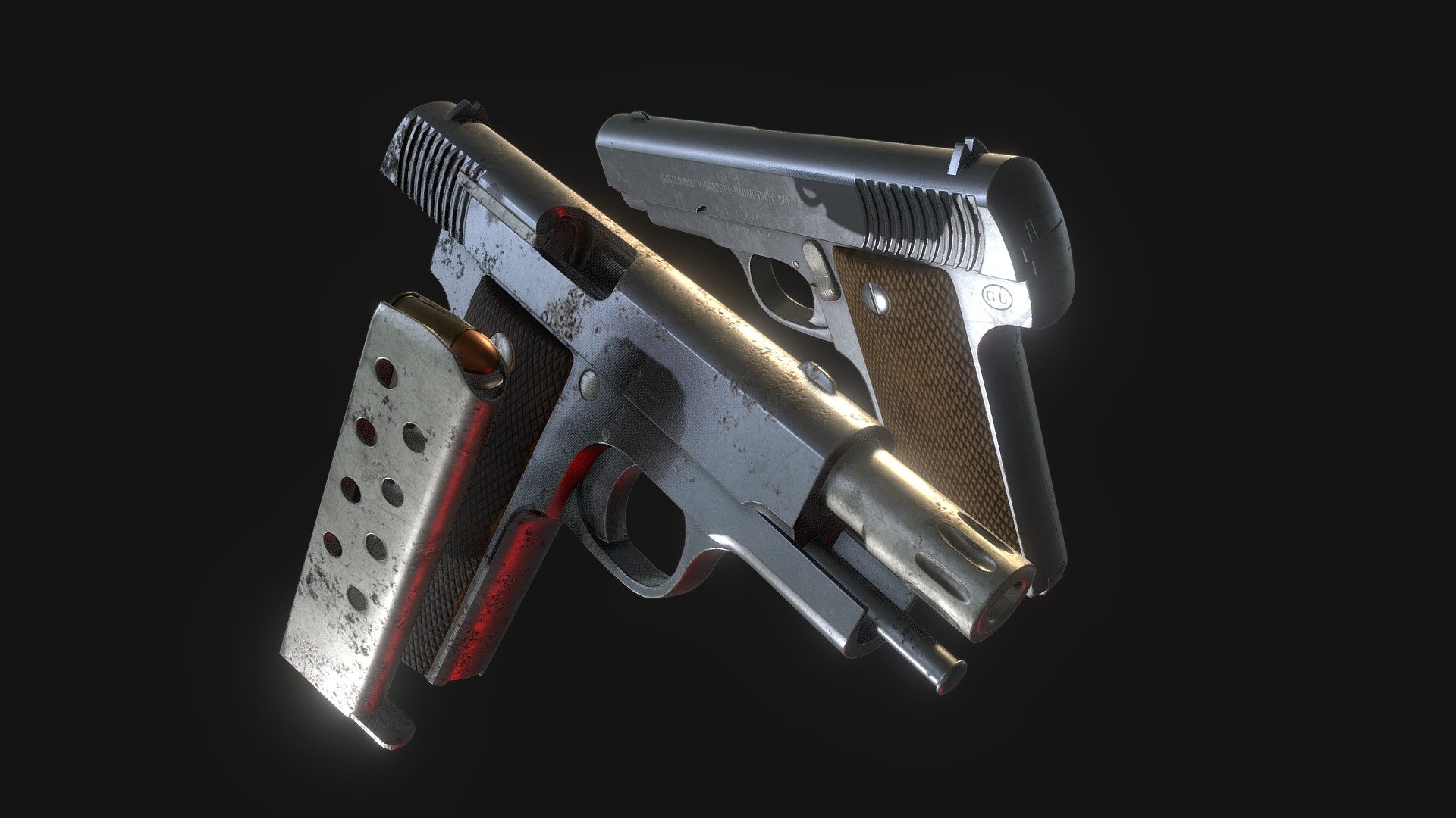 Ruby Pistol - Buy Royalty Free 3D model by Alexander Kirby ...