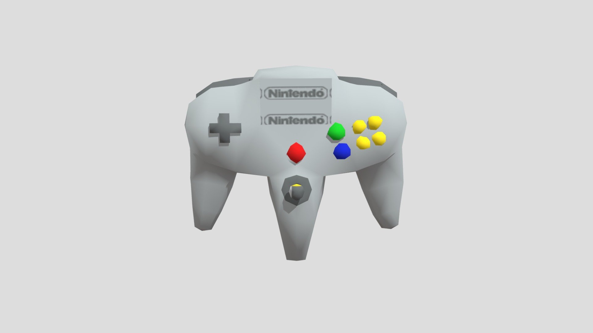 Nintendo 64 Controller - Download Free 3D model by coolman (@28lfox ...
