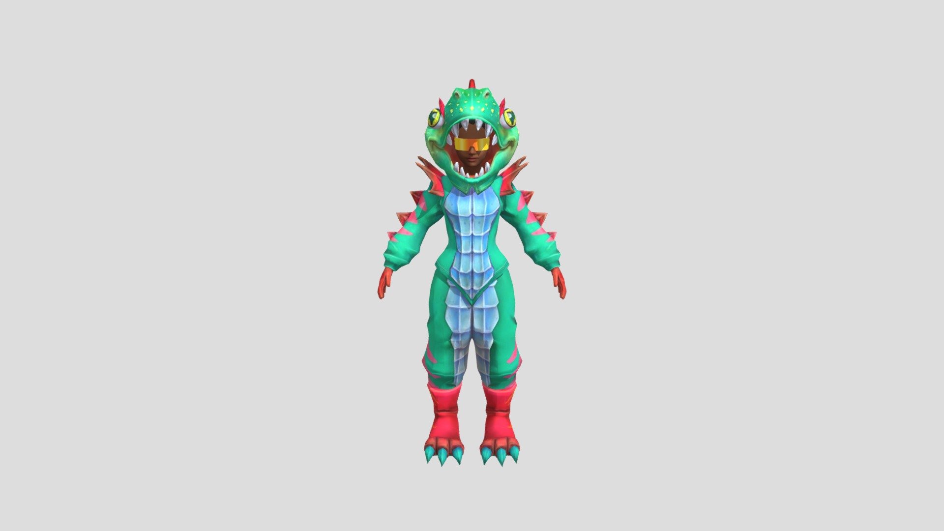Avatar in a dinosaur suit - 3D model by Albright (@albright_) [30d8631 ...