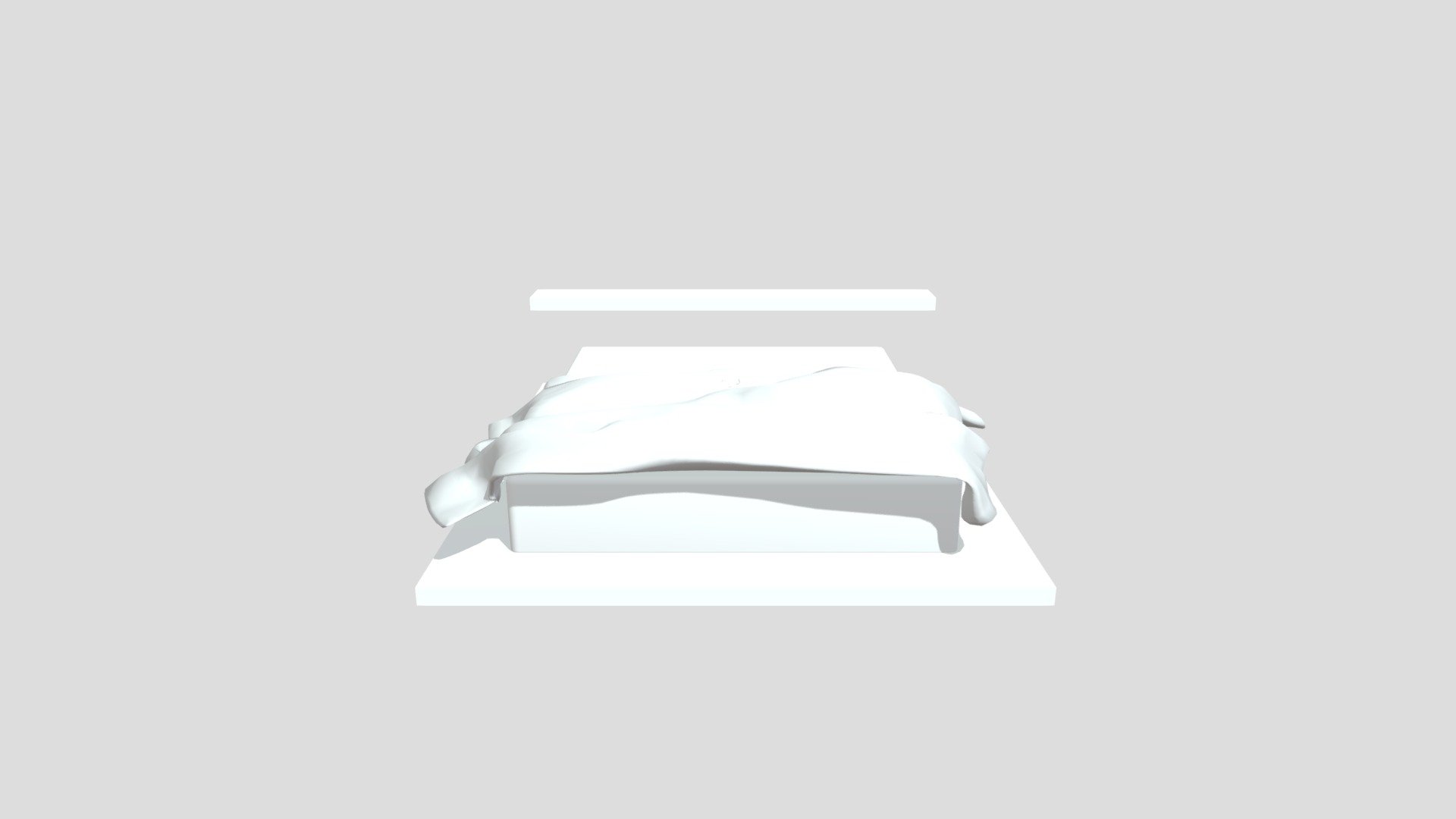 Simple Plat-form Bed - Download Free 3D model by Hivebody Design LCC ...