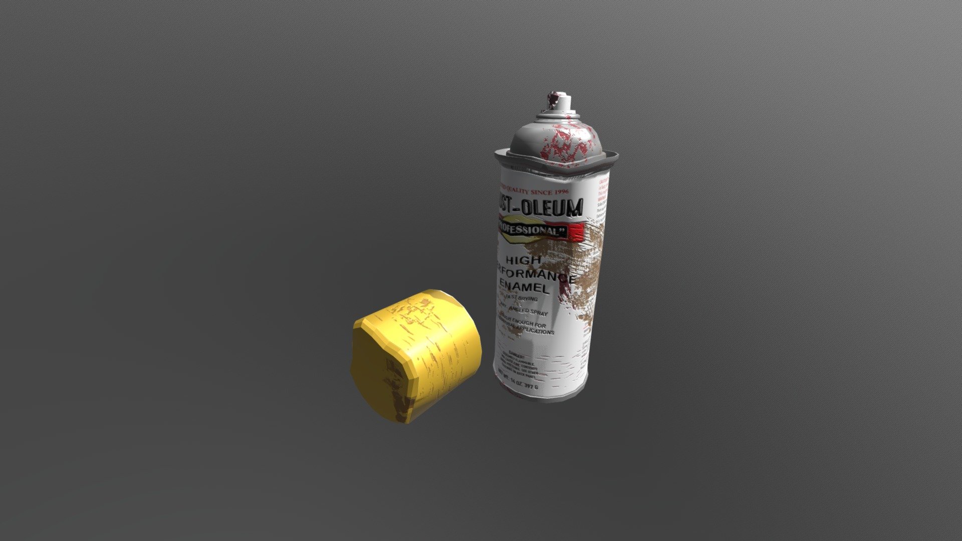 Textured Spray Paint Can - 3D model by alysaur [30dbdf3] - Sketchfab