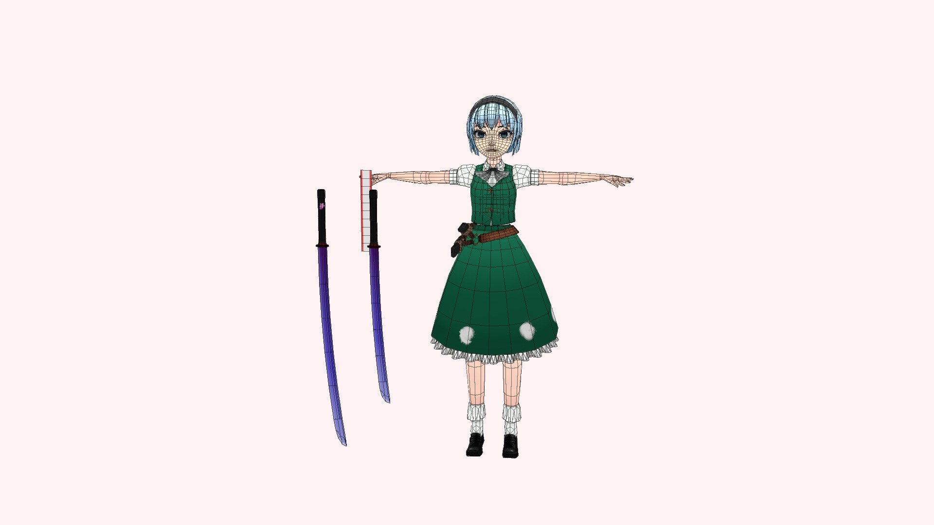 Konpaku Youmu - 3D model by aradreial [30dce9b] - Sketchfab