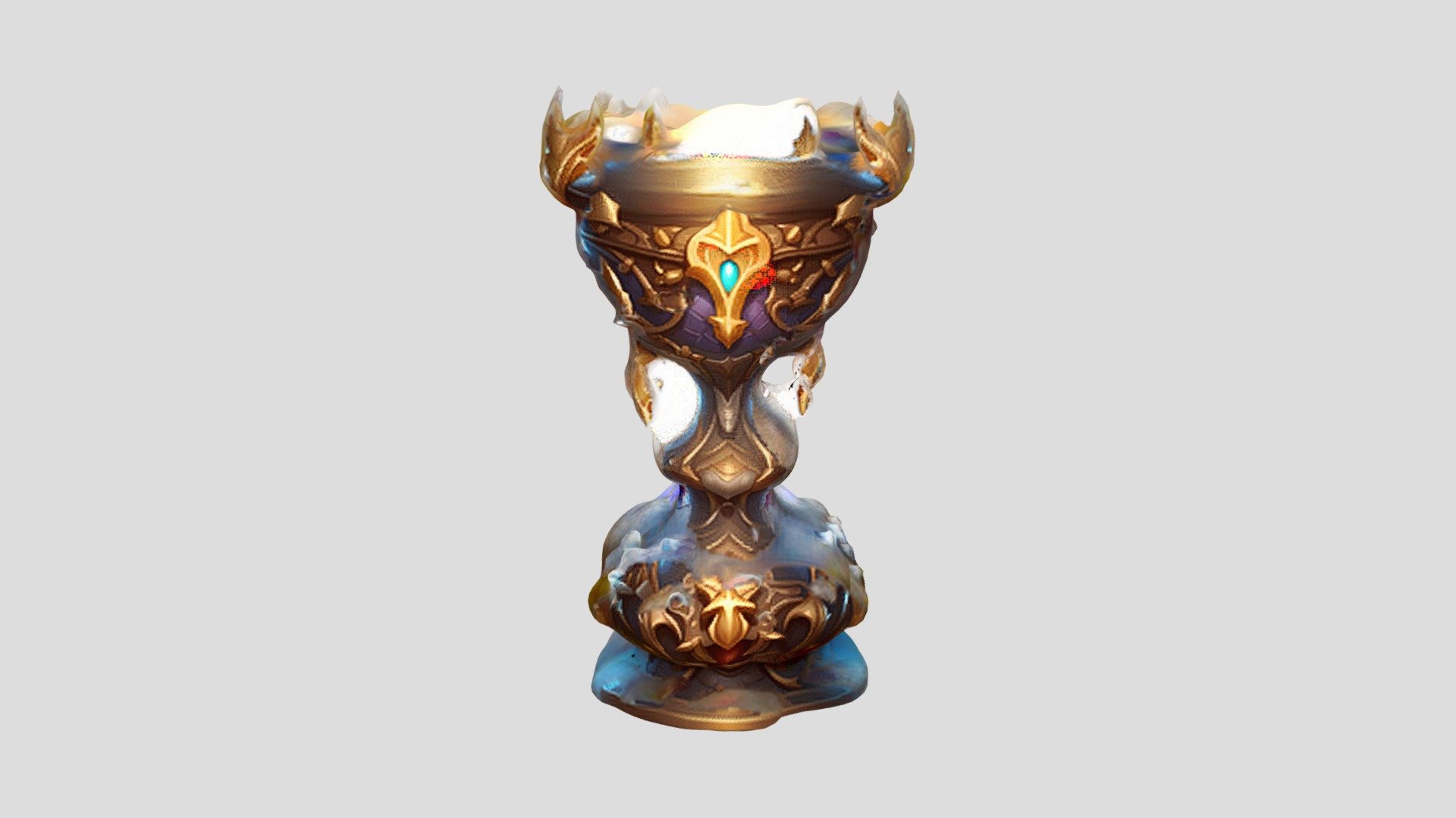 Golden Goblet on Black Background A golden go - Download Free 3D model ...