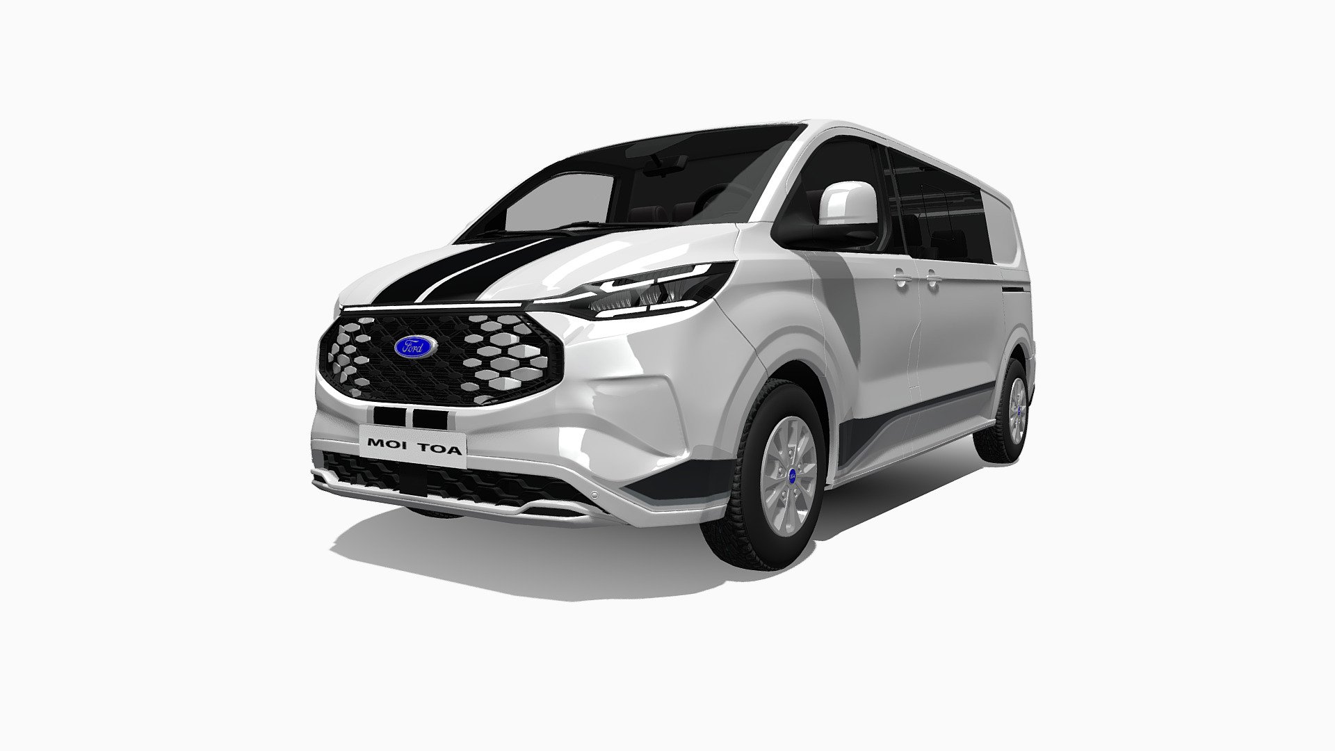 All New Ford Transit Custom Sport Edition - Buy Royalty Free 3D model ...