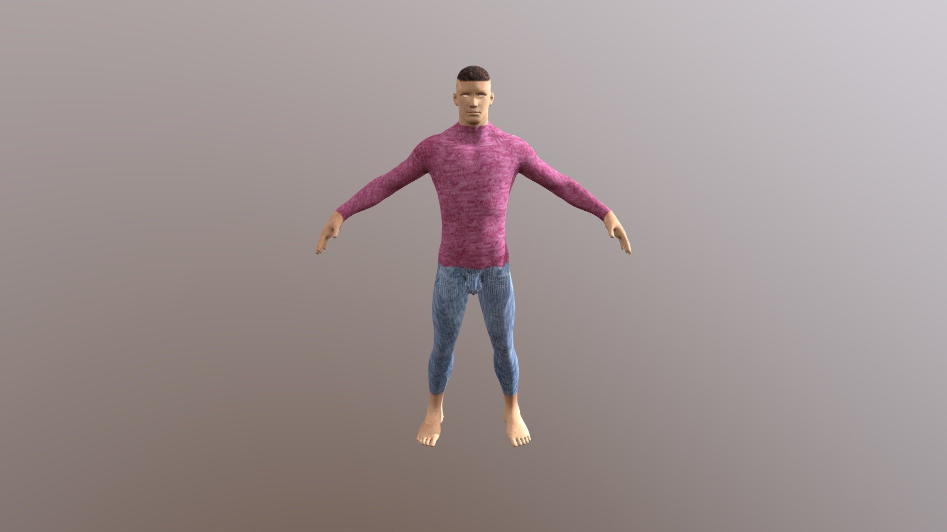 Humano - 3D model by Angel Castro (@angelajco) [30e39b5] - Sketchfab