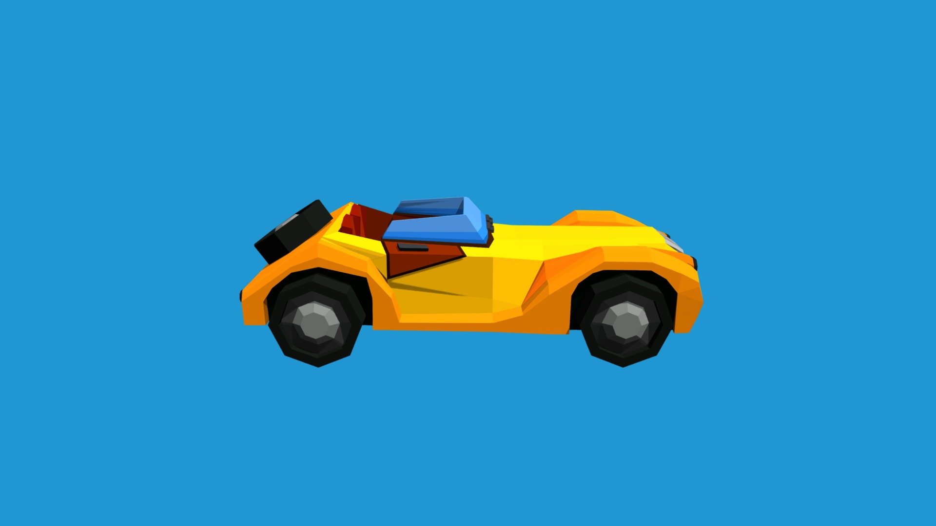 Low poly Yellow Morgan+8 - 3D model by fess94 [30e4205] - Sketchfab