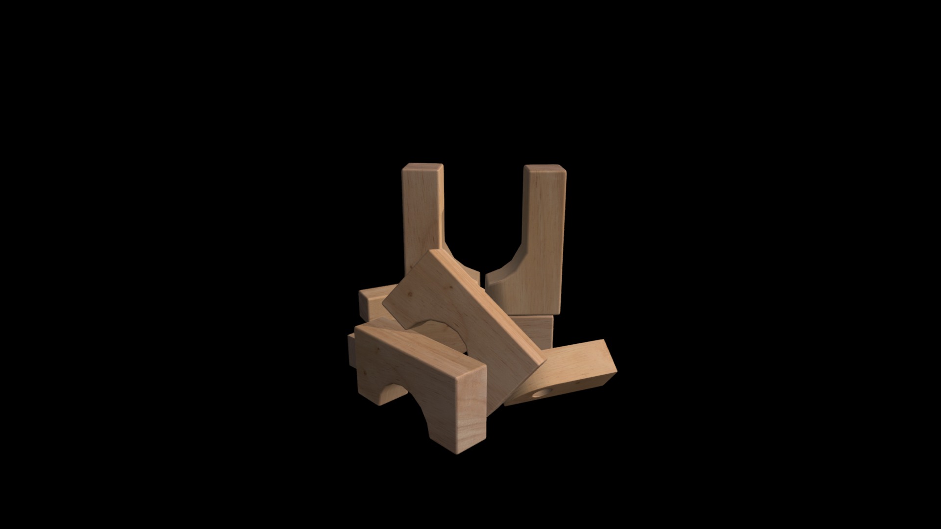 Wood Blocks - 3D model by 2li2767 [30e42e9] - Sketchfab