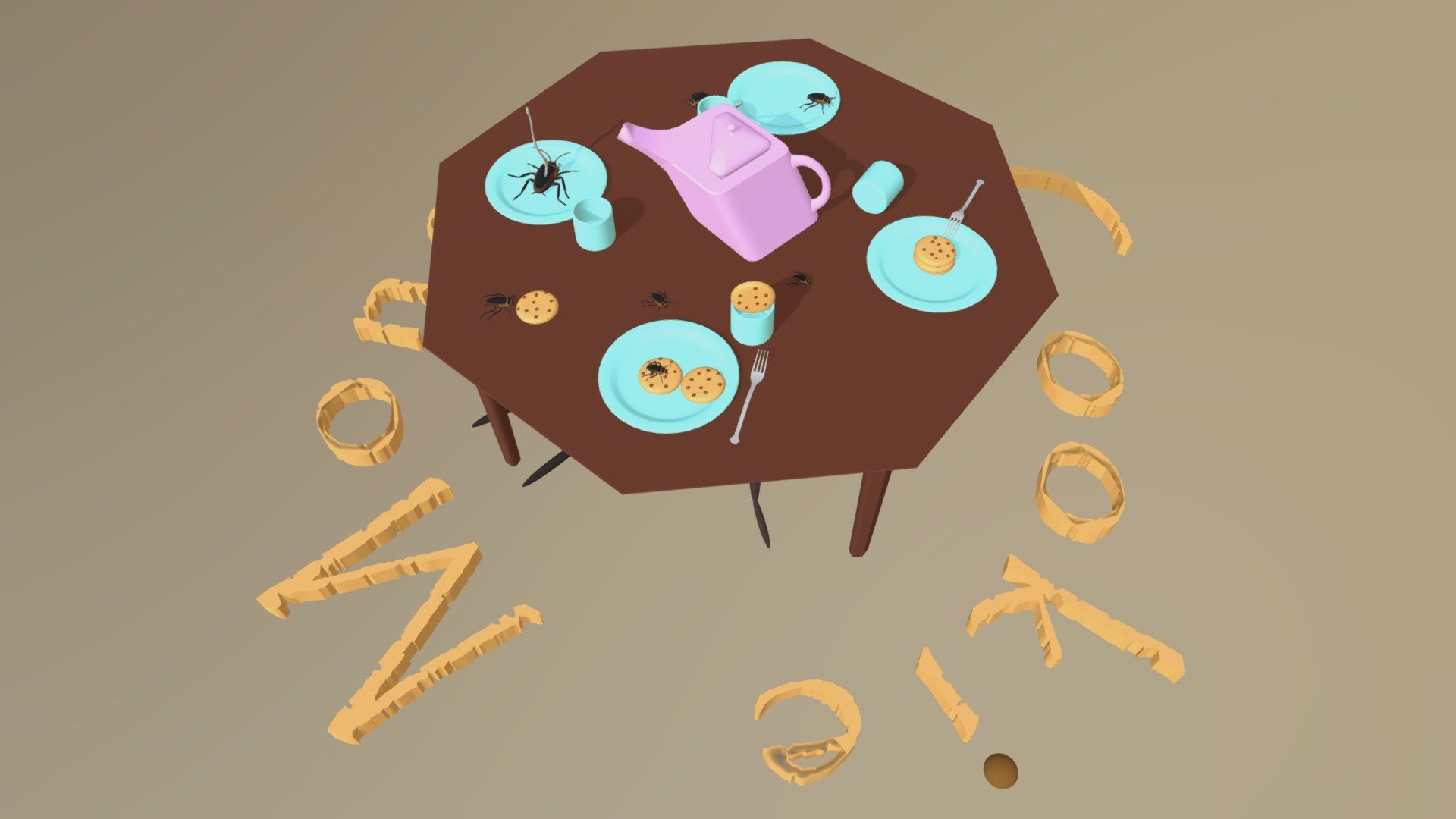 Cookie Monsters - 3D model by Paul Magnus (@paulmag) [30e6765] - Sketchfab
