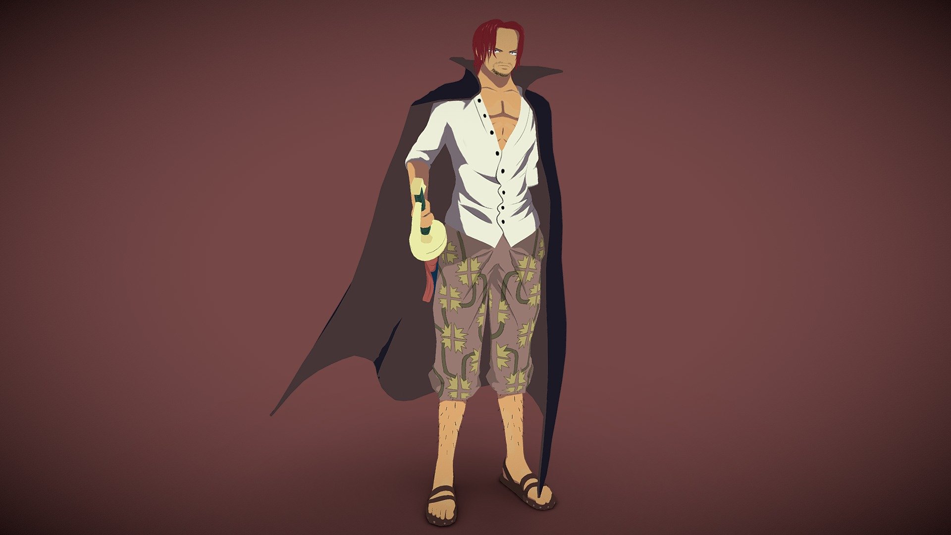 Shanks - One Piece - Buy Royalty Free 3D model by 3D Figures (@3DFigures) [30edf15] - Sketchfab ...