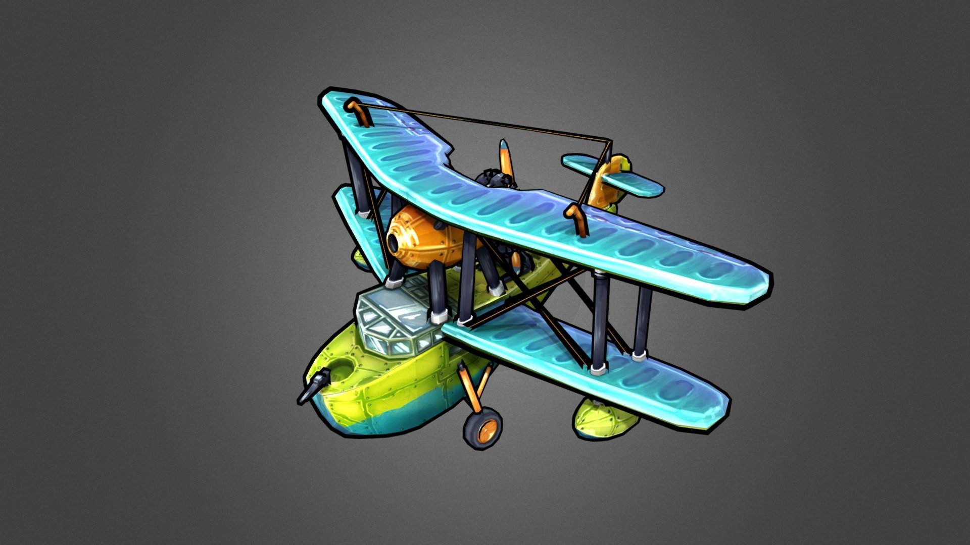 Stylised Supermarine Walrus | DAE Game Art - Download Free 3D model by ...
