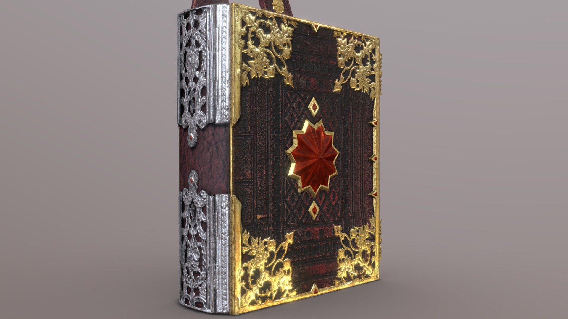 King'sBountyII- Human Belt Book Secrets Of Magic - 3D model by ...