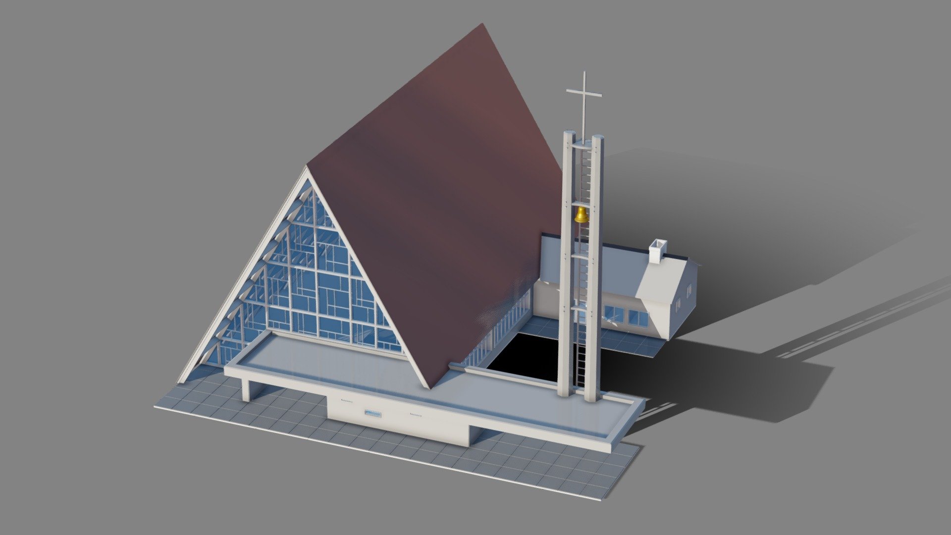 Modern Church Building - Buy Royalty Free 3D model by Giimann [30f0e00 ...