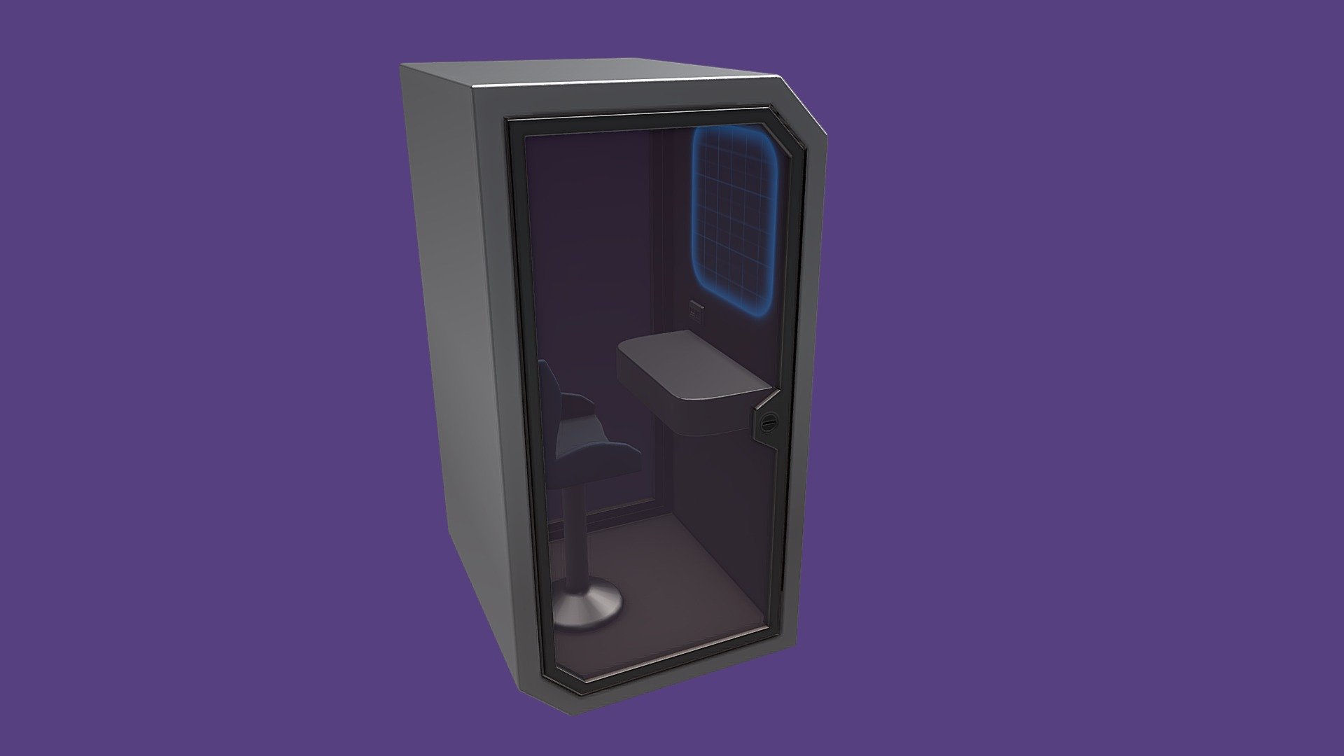 Futuristic Workspace: Silent Cabin - Buy Royalty Free 3D model by Alex ...