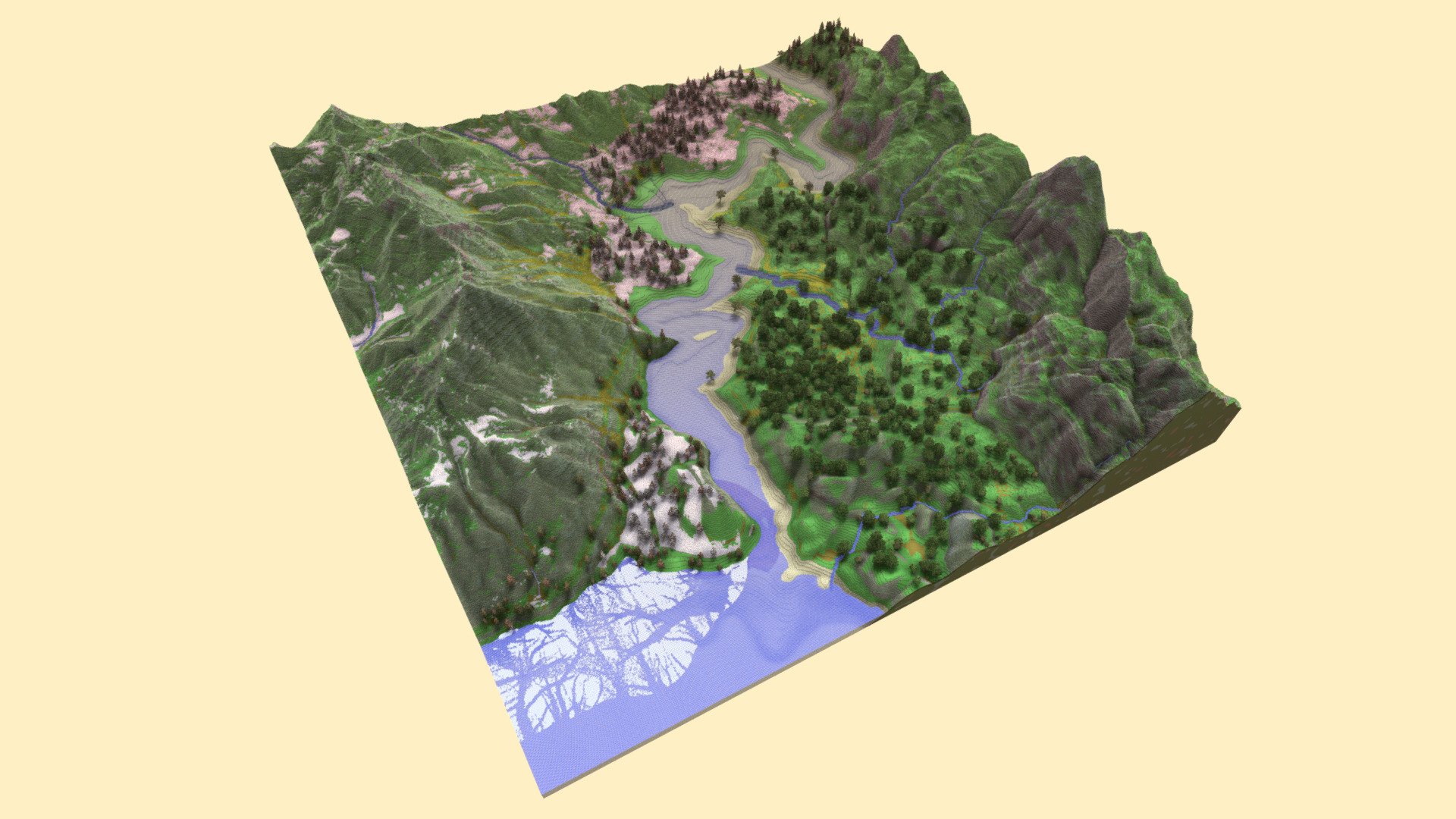Elysian Mountains - CBA 2 Craft - 3D model by AstriumMC (@astriummc.com ...
