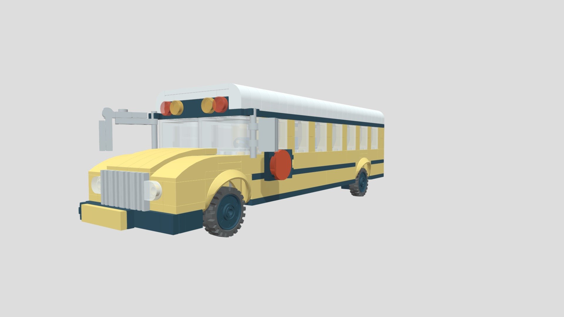 Lego School Bus - 3D model by sergeantslender23 [30fa6a5] - Sketchfab