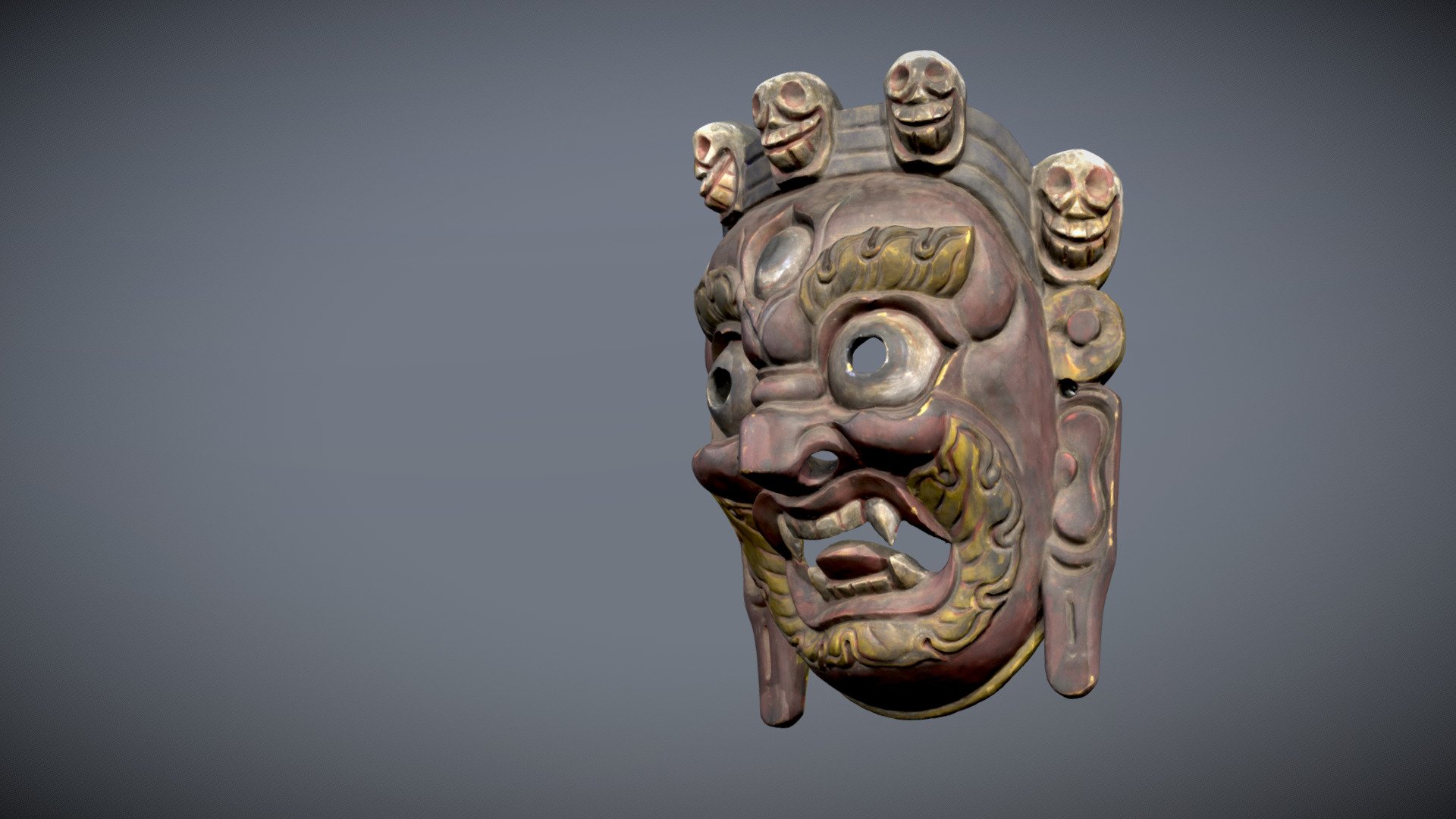East Asian Mask - 3D model by WindoverArtCenter [30fb536] - Sketchfab