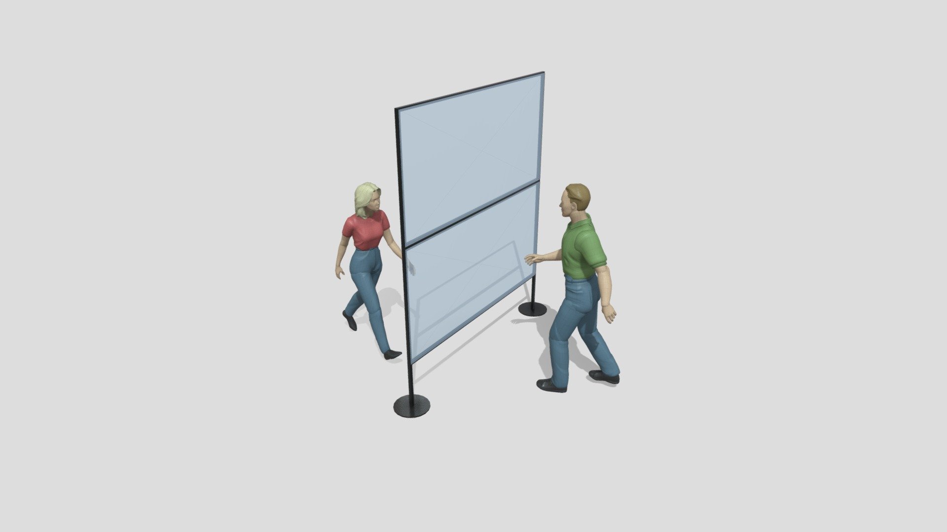 SOCIAL DISTANCING SCREENS - 3D model by 3D-VIEW (@Jake-norsemandirect ...