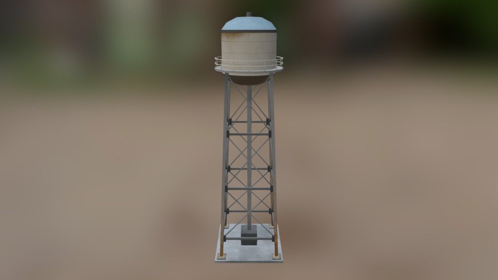 Water Tower - 3D model by Emilia (@emiliapit) [310271e] - Sketchfab