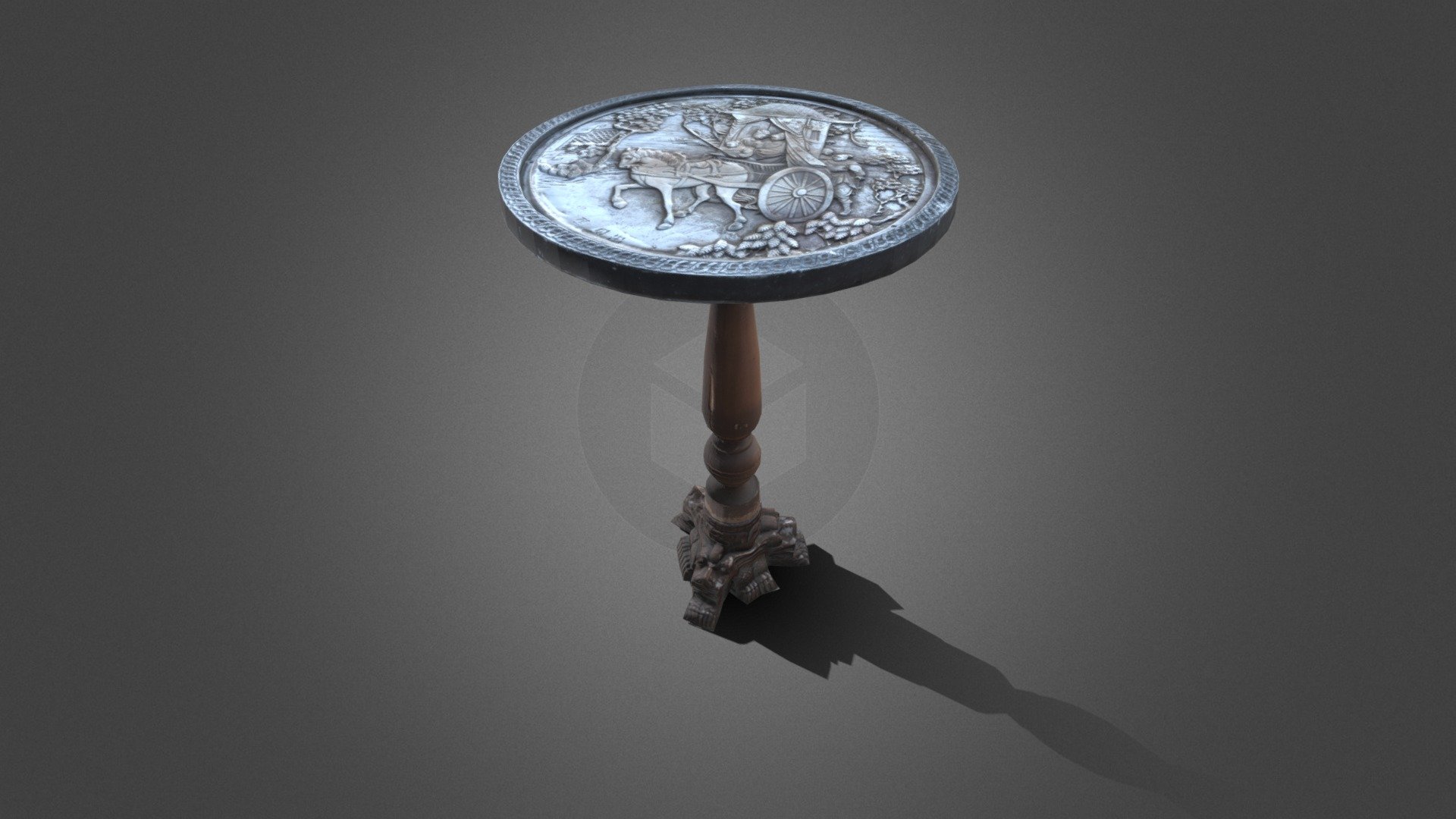 Decorative table - 3D model by Robert Slabon (@slabon.robert) [3102a75 ...