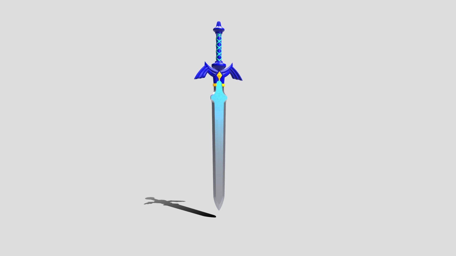 MasterSword - 3D model by Blue Neon Graphics (@BlueNeonGraphics ...