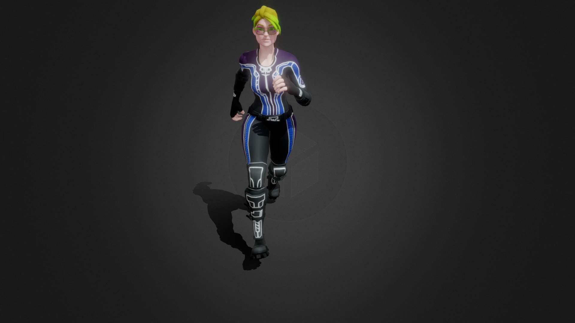 Girl Character 03 Running - 3D model by Monhoo [3107c3d] - Sketchfab