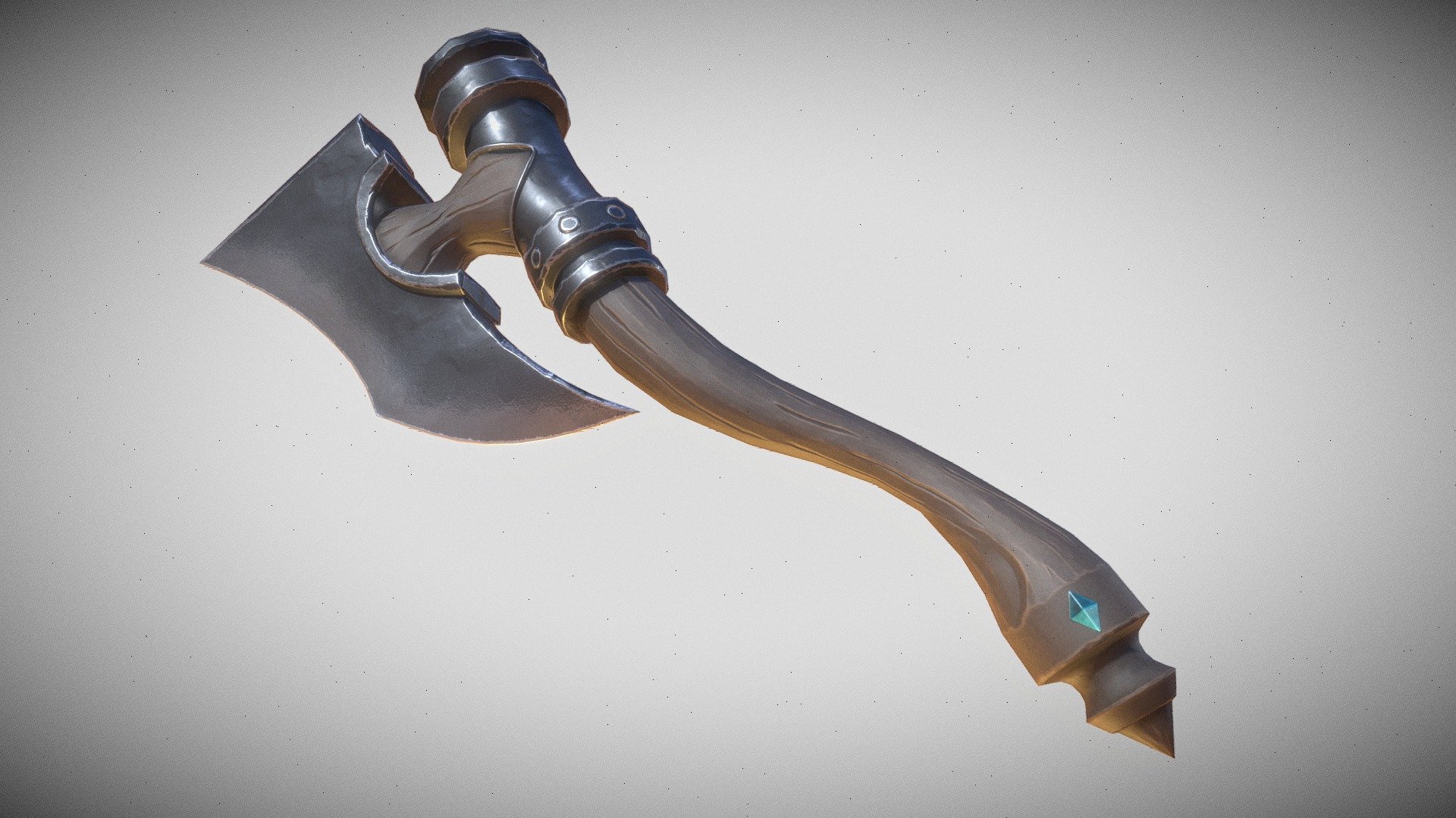 One Handed Axe_3 - 3D model by Frostone [3108cc6] - Sketchfab