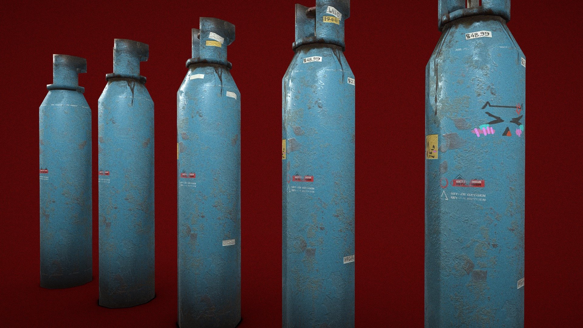 Oxygen Gas Tank (2K) - Download Free 3D model by Minh Nguyen (@Minh ...