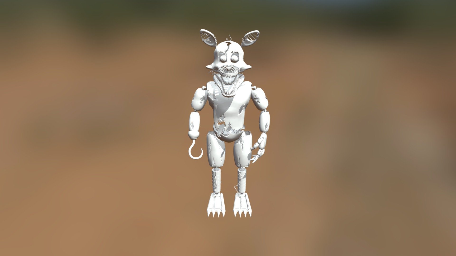 Nightmare foxy Rig - Download Free 3D model by Clockman (1266shin) (@1266shin) [310e5a9] - Sketchfab