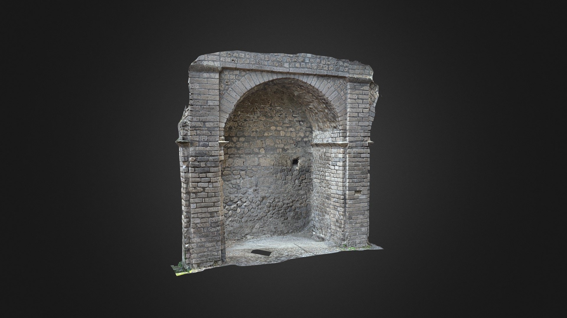 Roman old arch Pompeii - Download Free 3D model by chabychab [310e653 ...