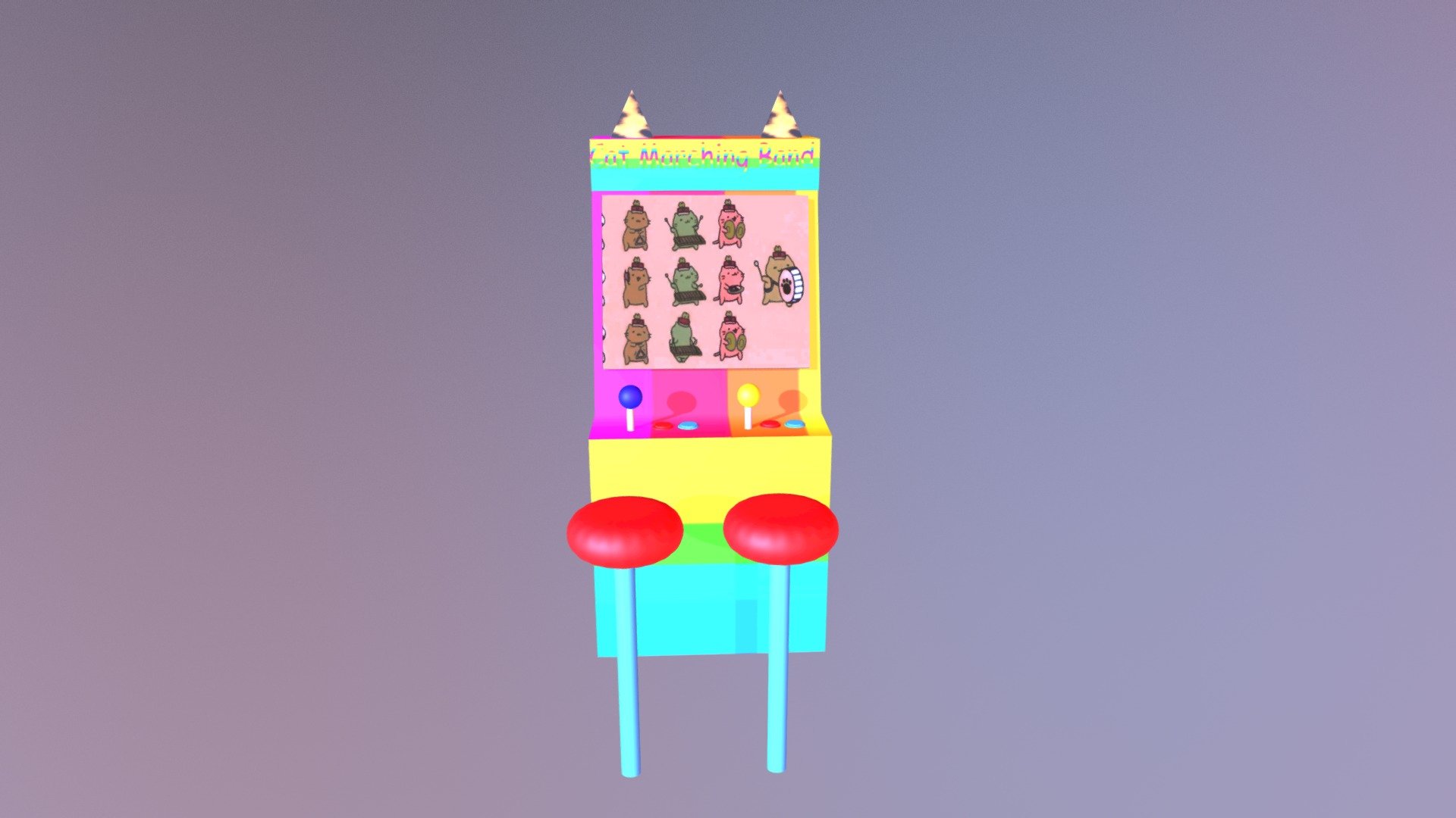 Arcade-machine - 3D model by FueledByKats [310f4cd] - Sketchfab