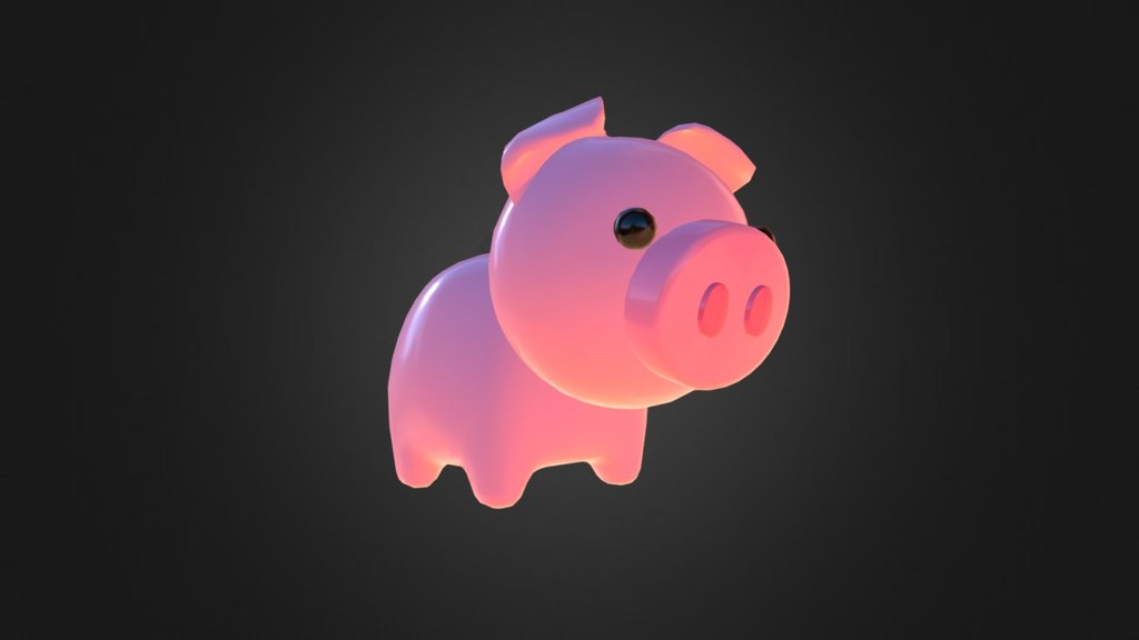 Little Cartoon Pig - 3D model by Yilan Zeper (@YilanZeper) [3110006 ...
