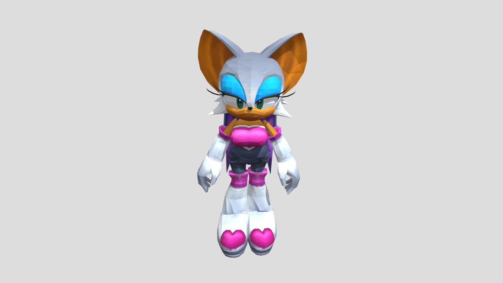 Rouge the bat - A 3D model collection by diegomahakian4 - Sketchfab