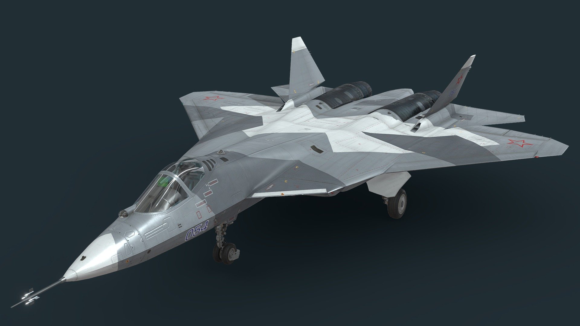 Sukhoi Su-57 Felon (P) - Fighter Jet - Free - Download Free 3D model by ...