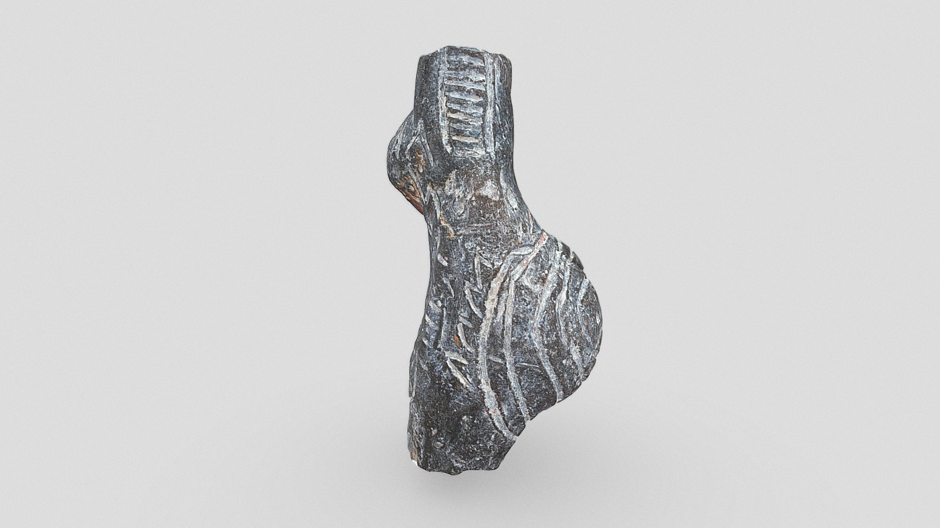 Fragment of ceramic female figurine - 3D model by Kyustendil Regional ...