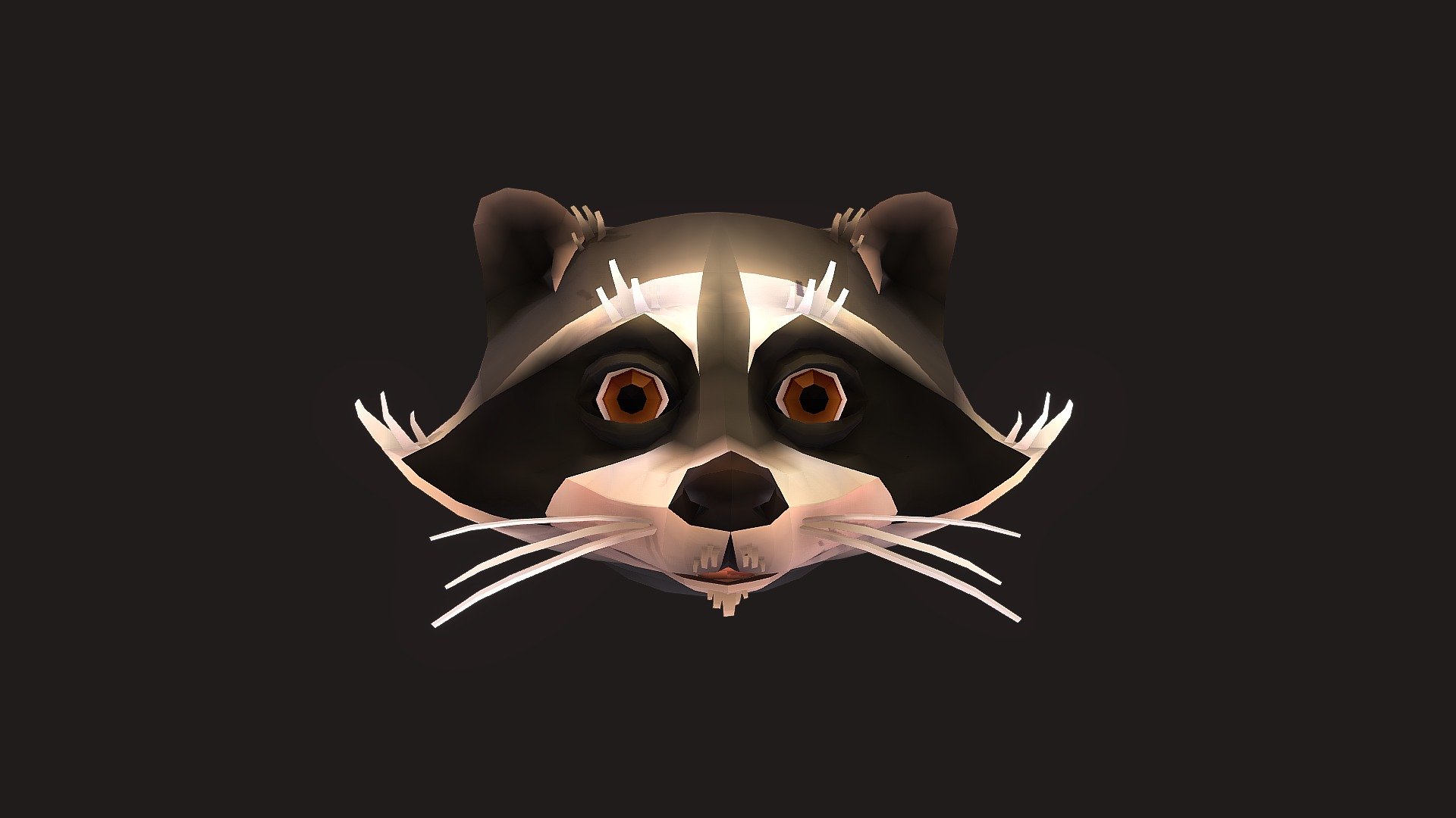 Raccoon Facial Rig - 3D model by Paul Merrell (@paulmerrell) [3113cf6 ...
