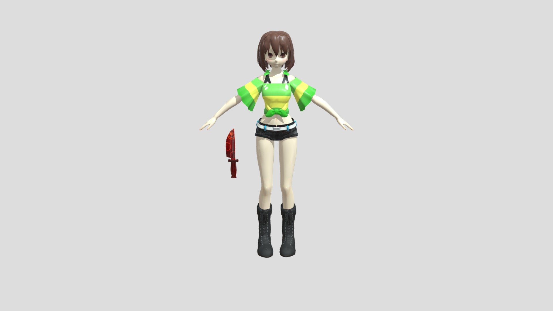 LaZzA_-_SAM_Frisk_Remake_v1_0_MR2A73G - Download Free 3D model by ...