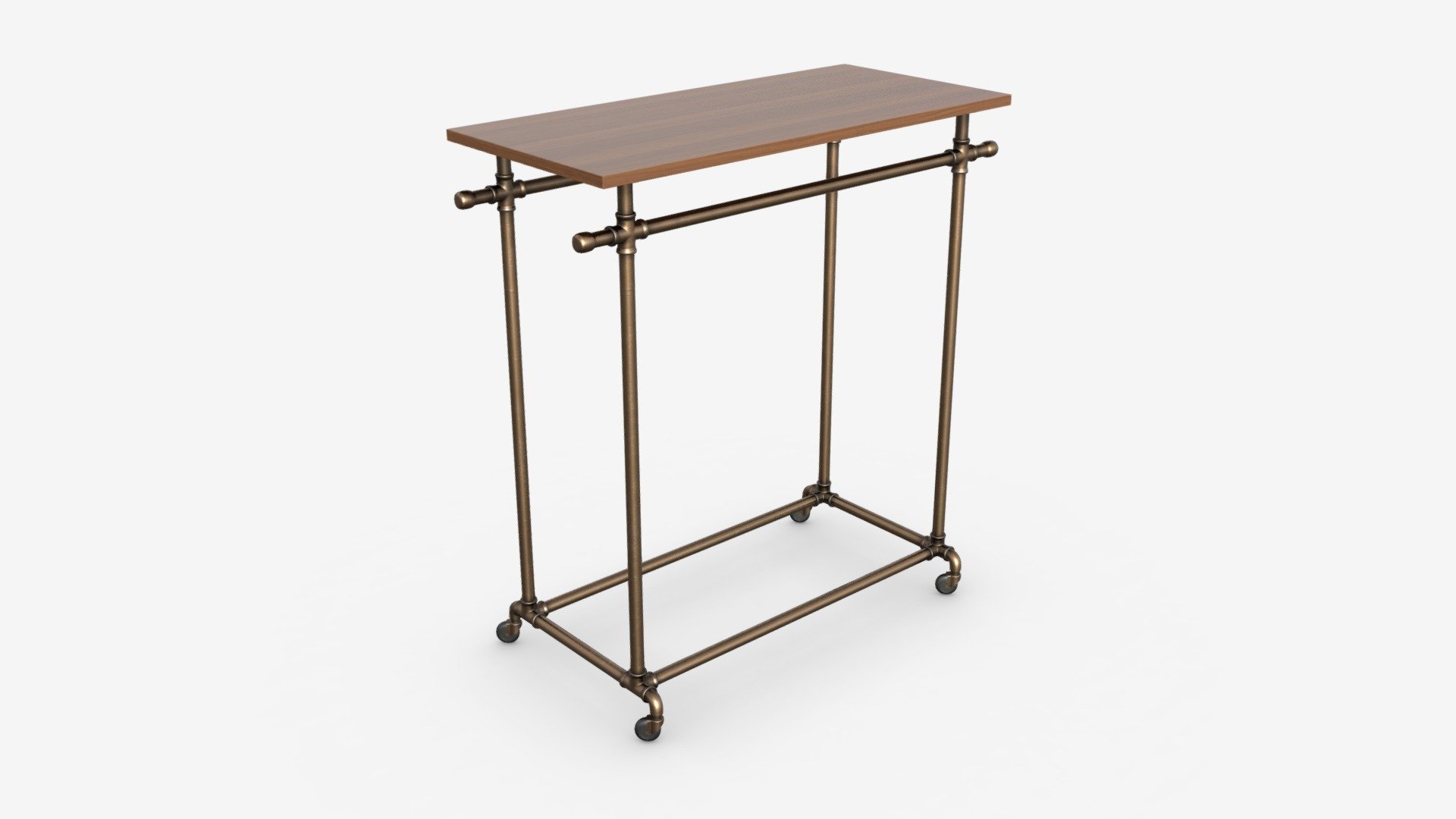 Store double bar rack system - Buy Royalty Free 3D model by HQ3DMOD ...