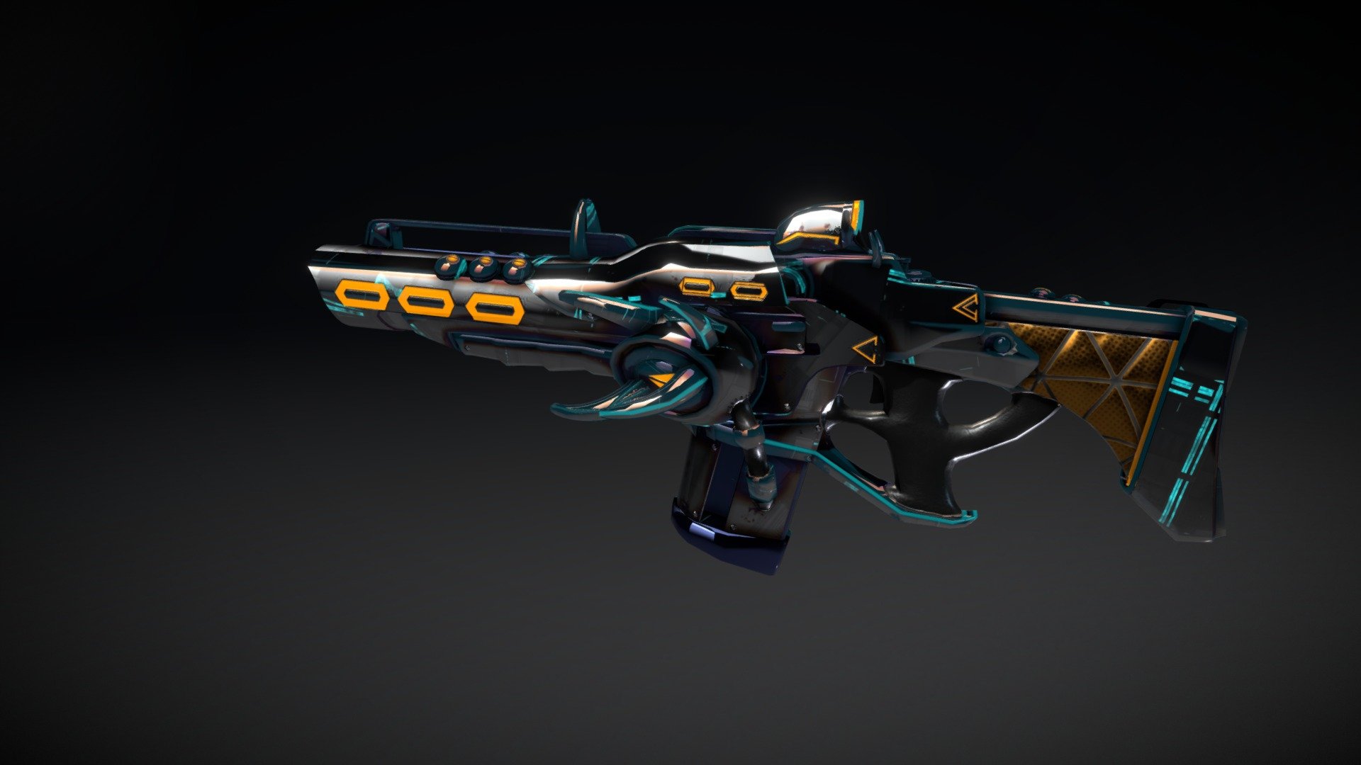 Tech-X Rifle - 3D model by Cécile Amstad (@c.m.a) [311572d] - Sketchfab