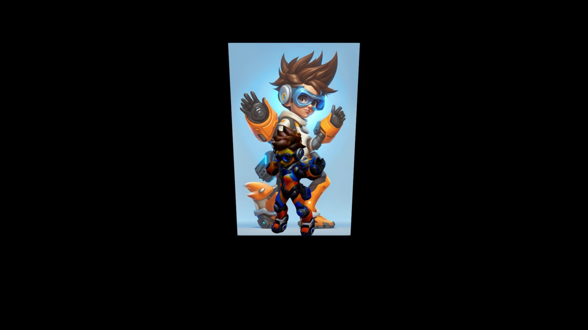 a of a cartoon character with a helmet and gogg - Download Free 3D ...