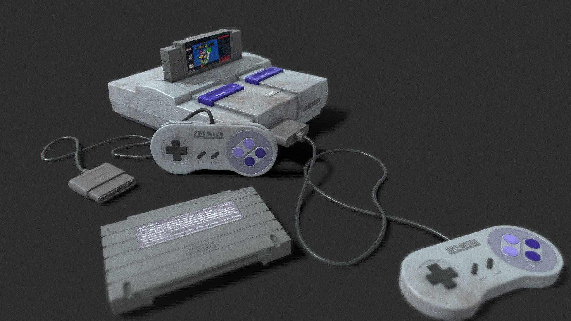 Super Nintendo - 3D model by anaxarts (@anacontatocosta) [3116527 ...