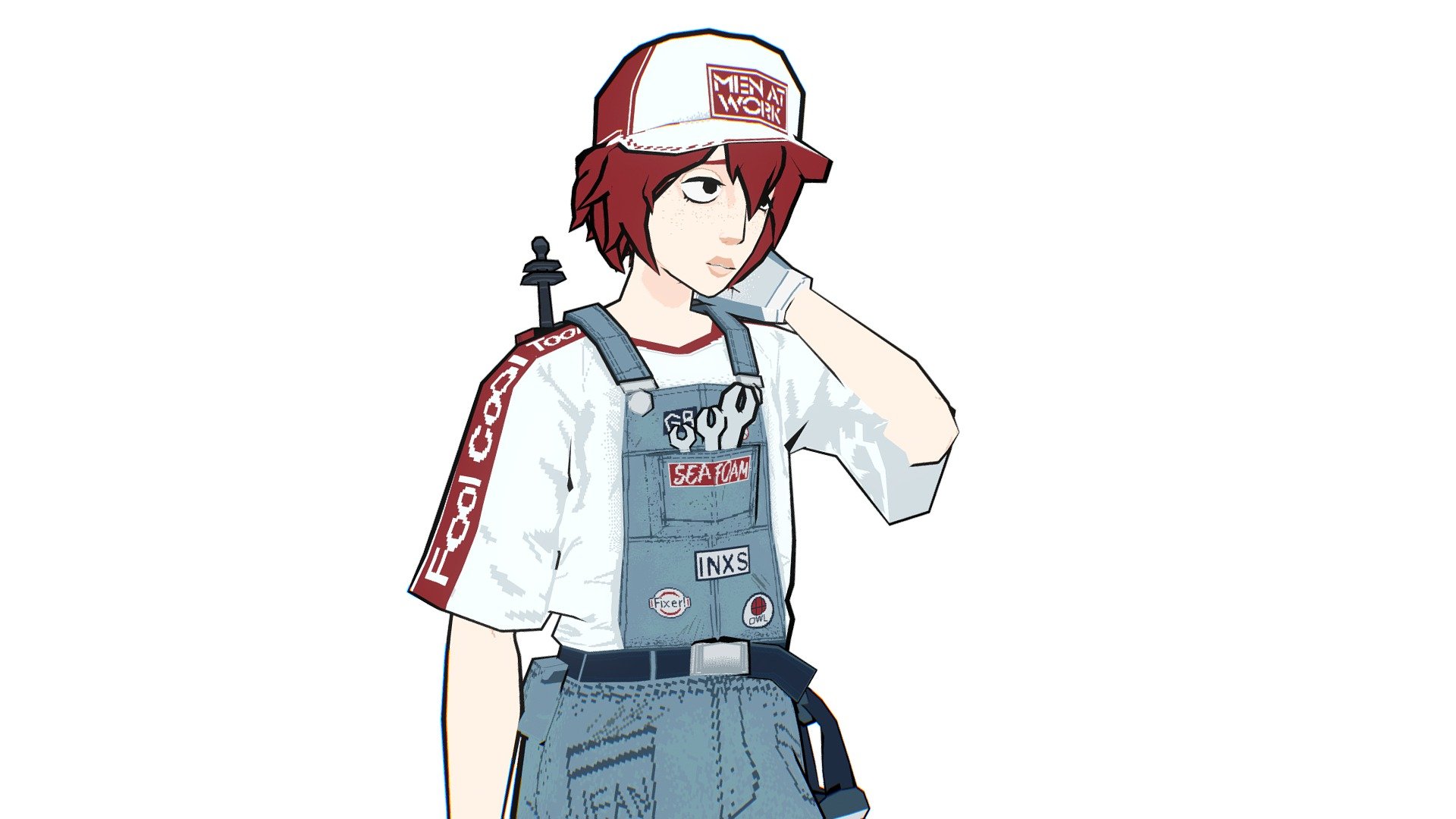 Red the Mechanic - 3D model by Seafoam [31178c9] - Sketchfab
