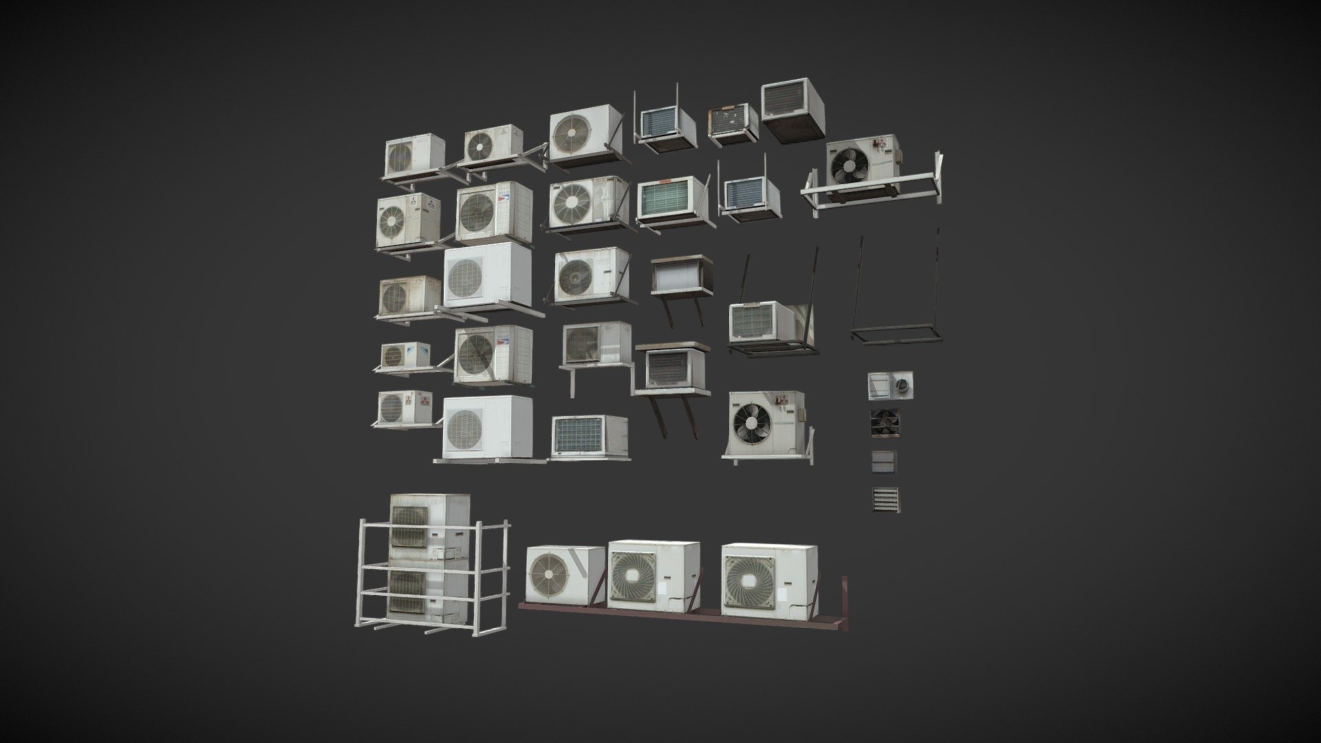Air Conditioner Pack - Buy Royalty Free 3D model by carlcapu9 [311a42d ...