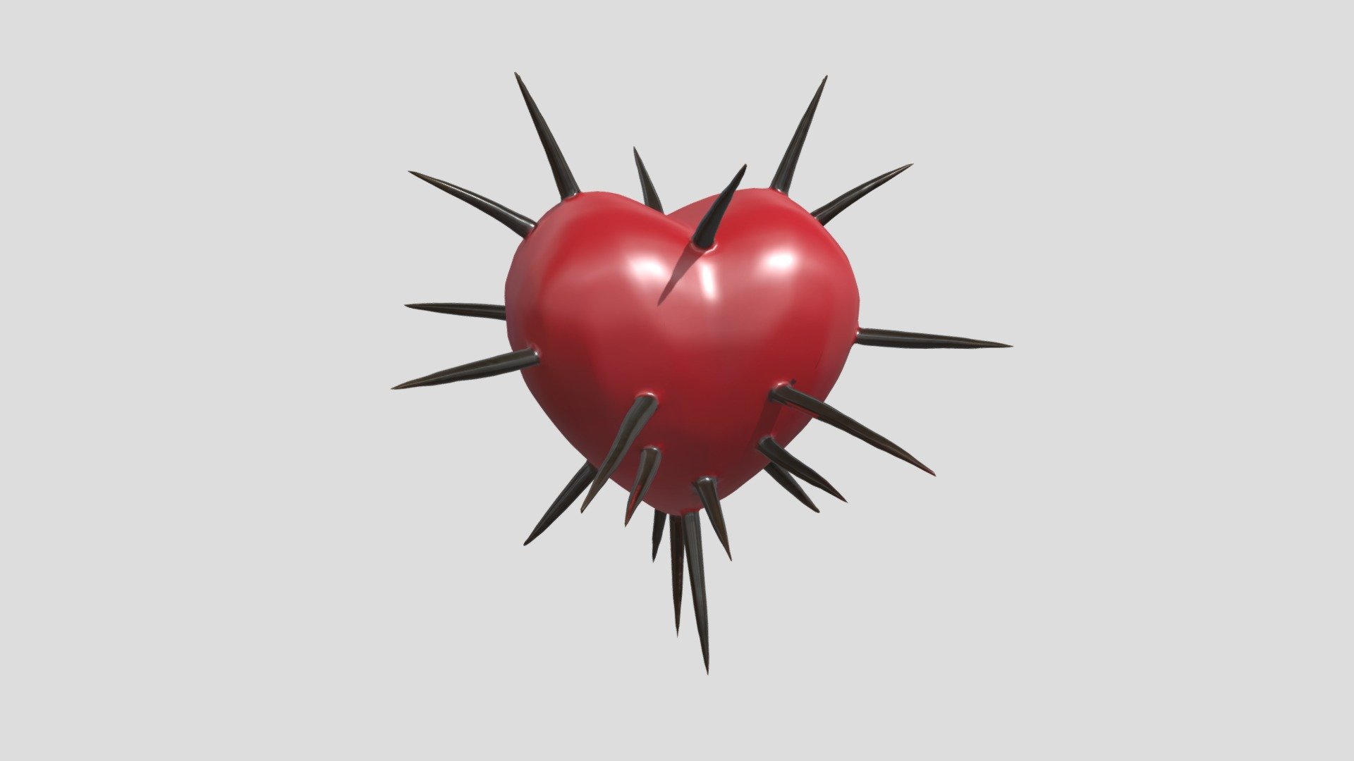 Heart With Spikes - Buy Royalty Free 3D model by Inventive World ...