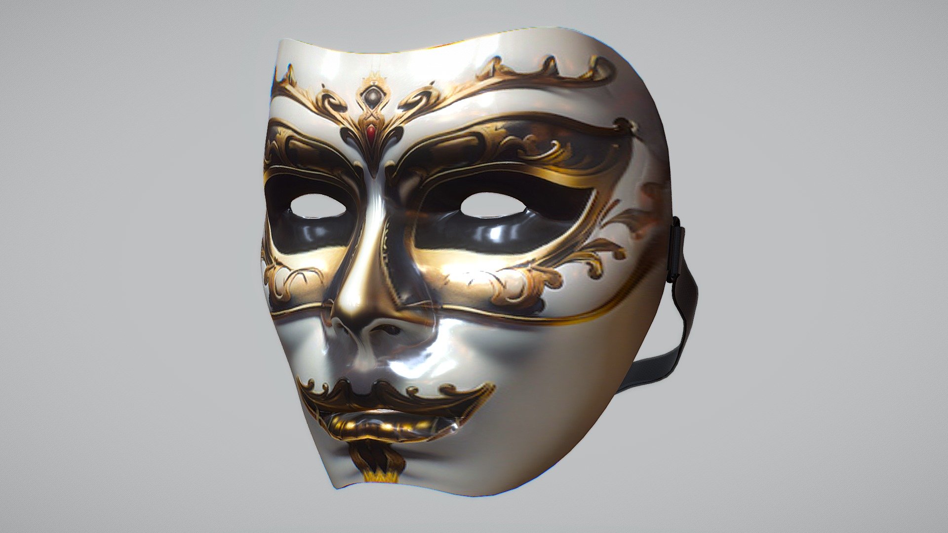 Female Masquerade Mask - Version 01 - Buy Royalty Free 3D model by 3Dee ...