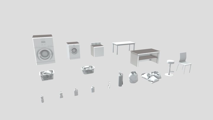 Laundromat 3D models - Sketchfab