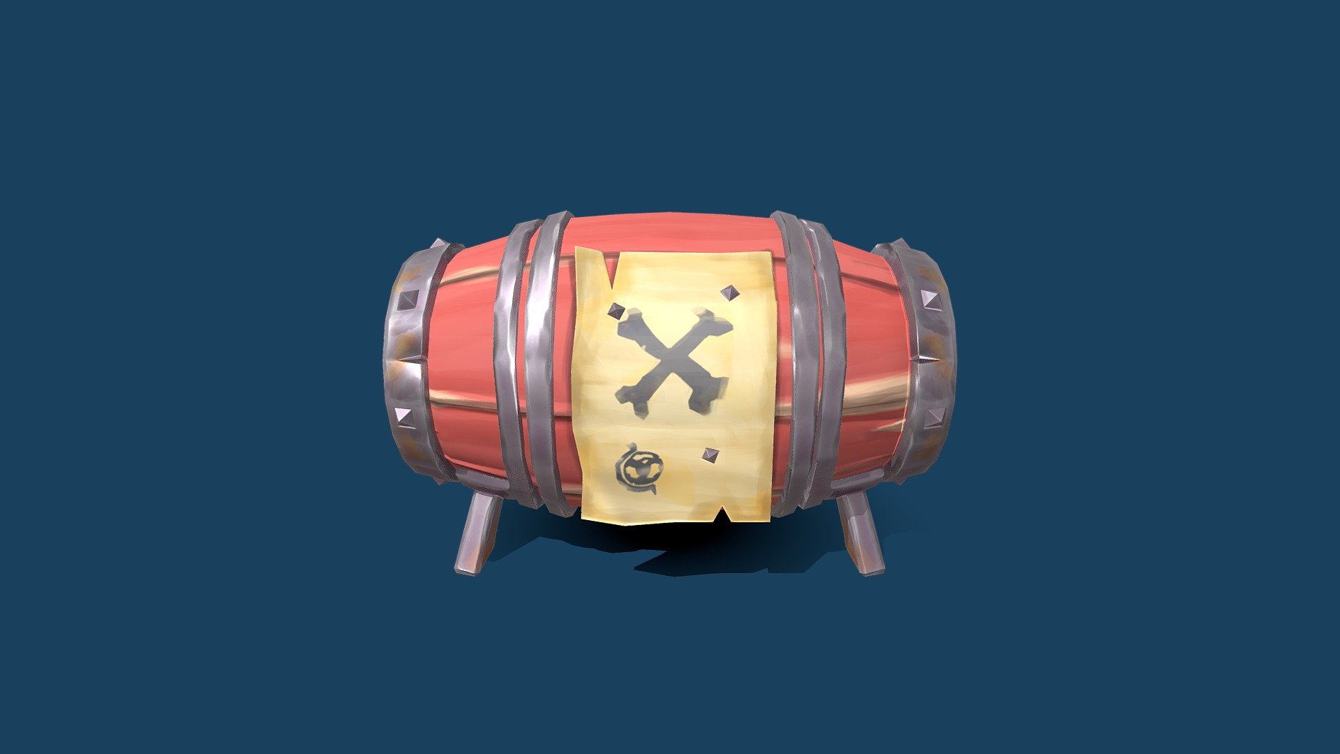 SEA OF THIEVES GUNPOWDER BARREL - Download Free 3D model by lily ...